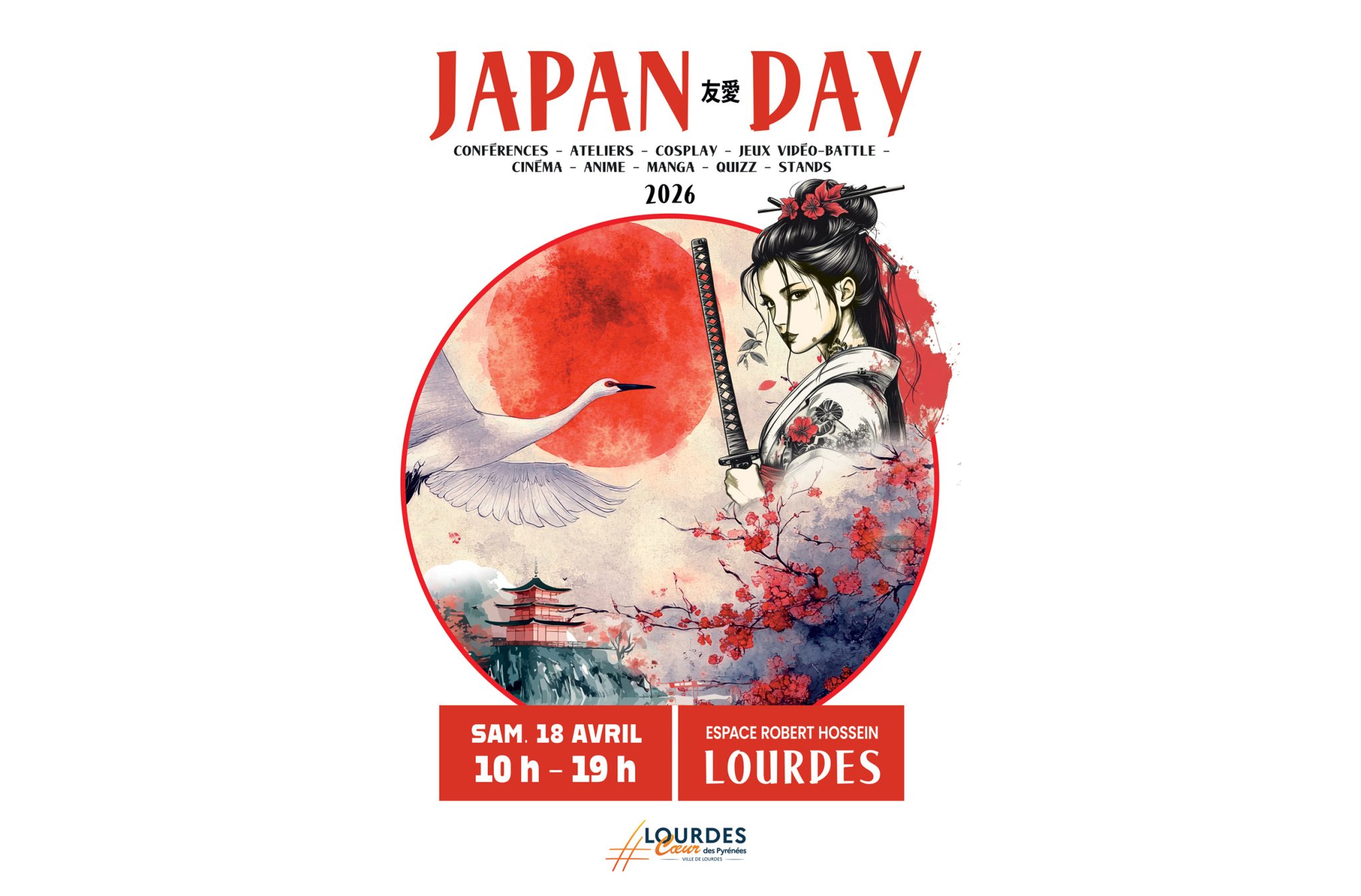 Japan Day, 2nde édition à Lourdes – Samedi 18 avril 2026 - Ville de Lourdes